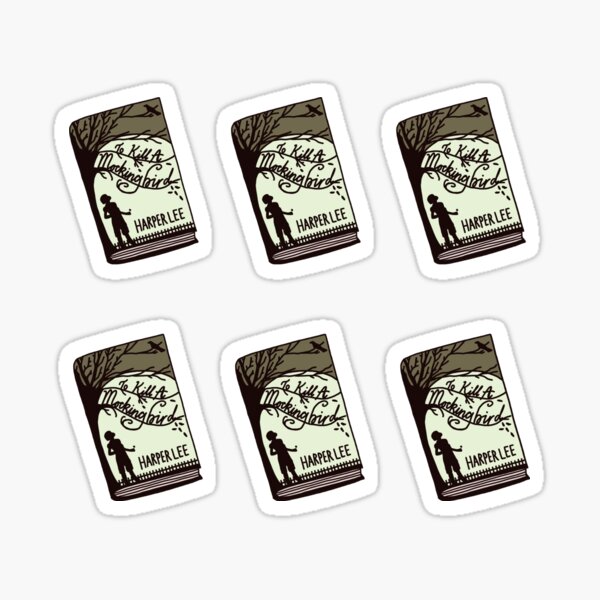 "To Kill A Mockingbird books" Sticker for Sale by lalashellsArt | Redbubble