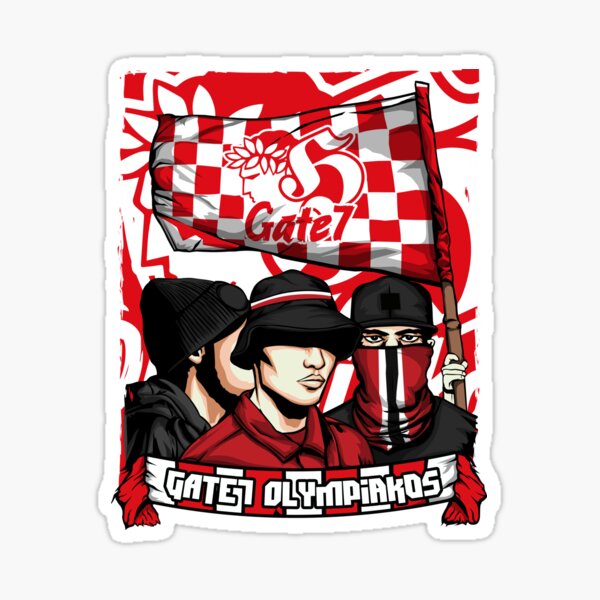 "Gate7 olympiakos" Sticker by lounesartdessin | Redbubble