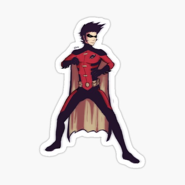 "Red robin" Sticker by za-zu | Redbubble
