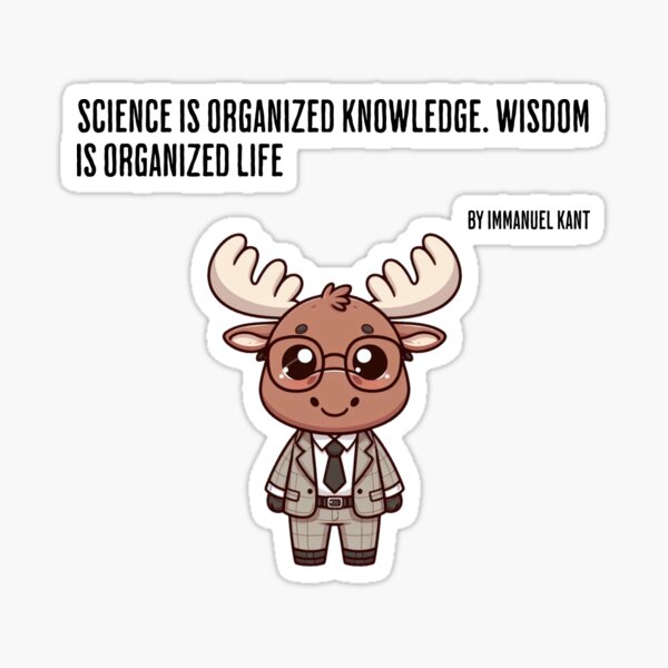 "Immanuel Kant Moose" Sticker for Sale by LemuellTrends | Redbubble