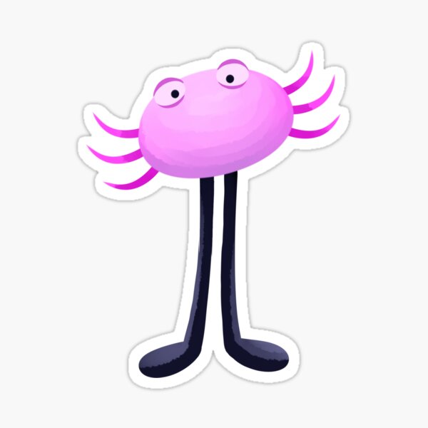 "Kinitopet Kinito Pet axolotl stickers magnets" Sticker by LumiLemon ...