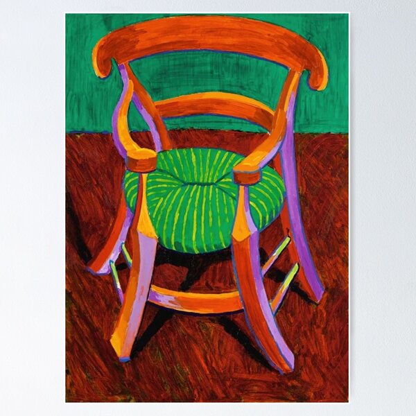 David Hockney Chair David Hockney Prints: Vincent's Chair. Modern POP