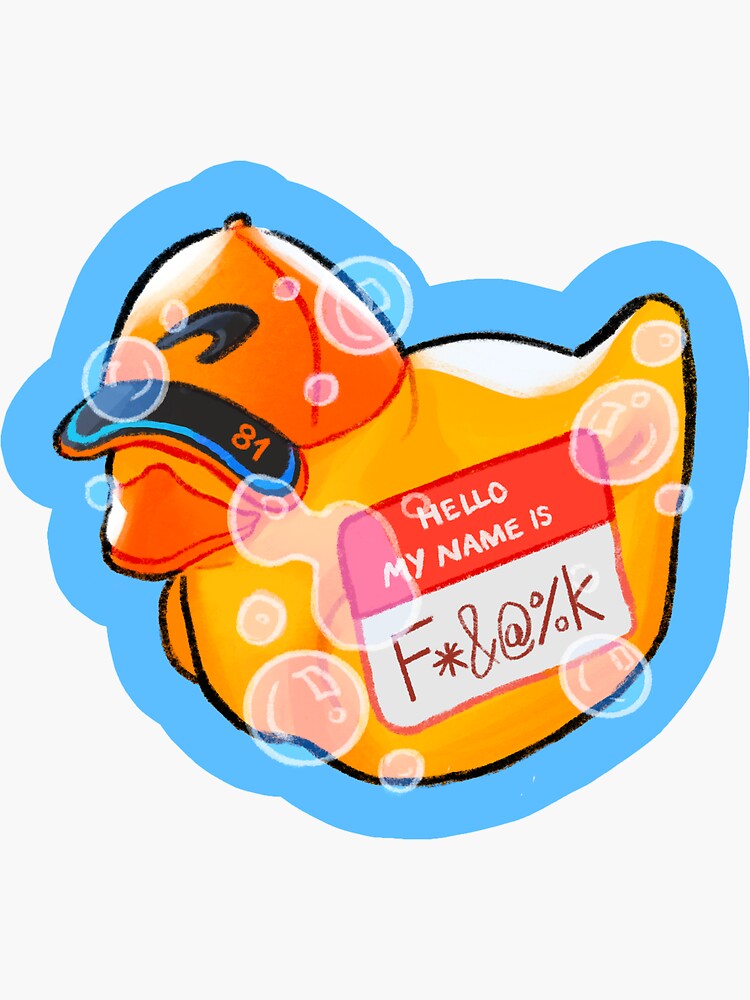 "Oscar Piastri Duck" Sticker for Sale by goaltender | Redbubble