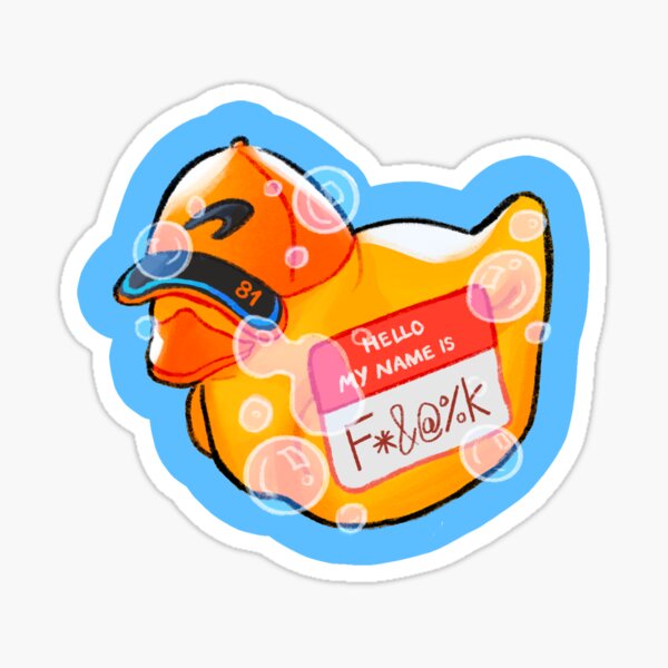 "Oscar Piastri Duck" Sticker for Sale by goaltender | Redbubble