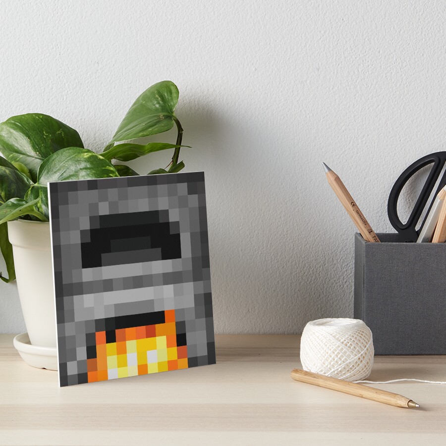 "minecraft furnace" Sticker for Sale by Margaritta | Redbubble