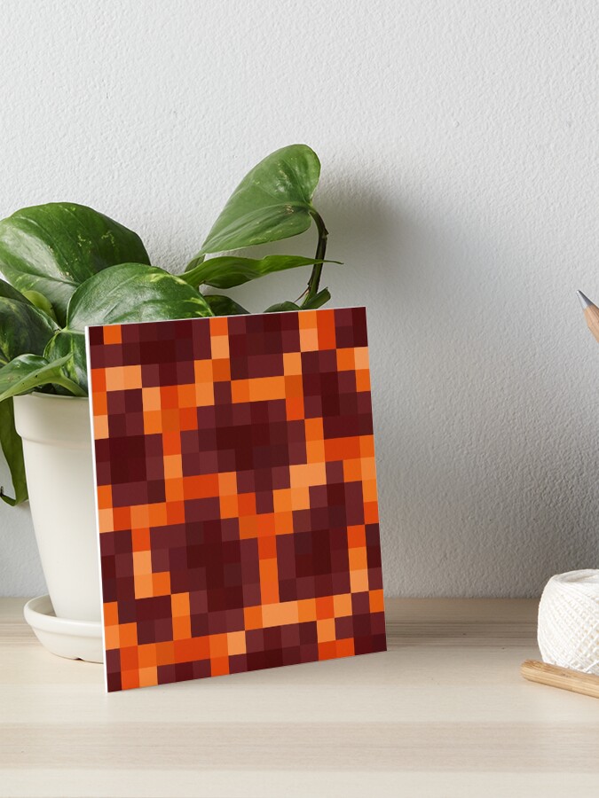"minecraft magma block" Art Board Print for Sale by Margaritta | Redbubble
