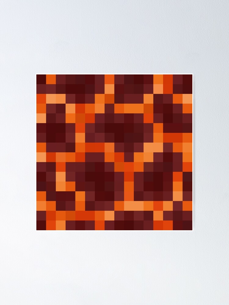 "minecraft magma block" Poster for Sale by Margaritta | Redbubble