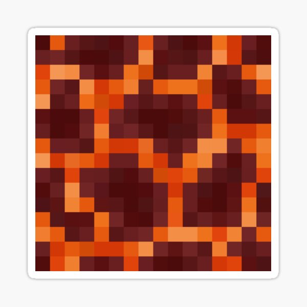 "minecraft magma block" Sticker for Sale by Margaritta | Redbubble