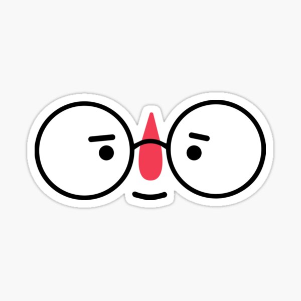 "Cute Facial Expressions" Sticker for Sale by VellutoSole | Redbubble