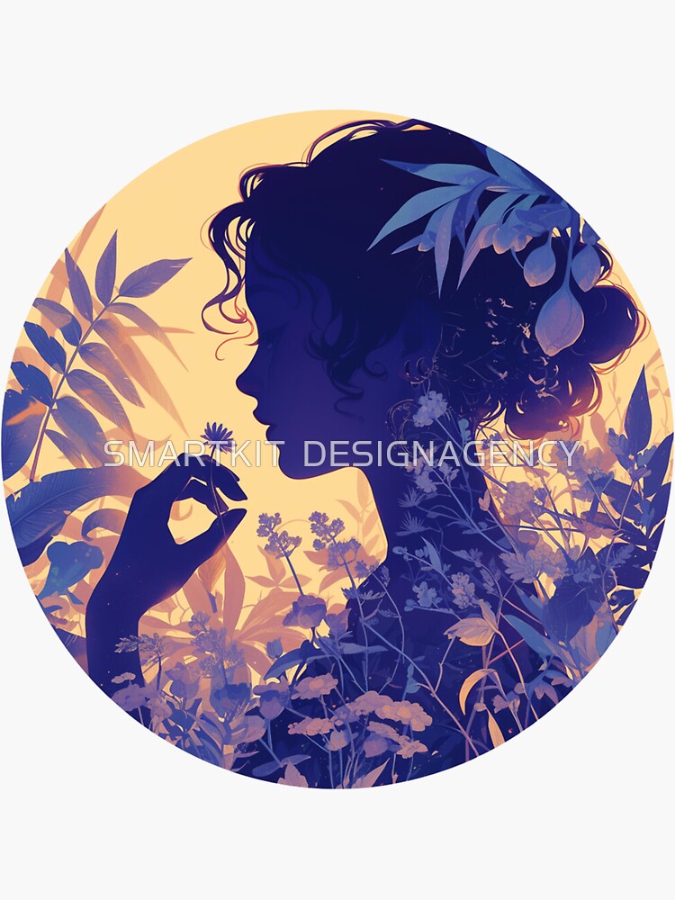 "Spiritual awakening // Aesthetic // woman silhouette // flower Art // Beautiful woman Art ...