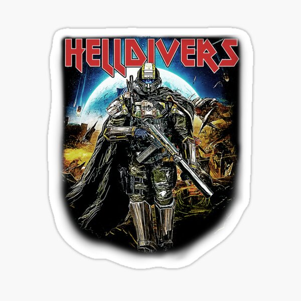 "Helldivers game" Sticker for Sale by Valeria Froland | Redbubble