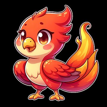 "Cute Phoenix" Sticker for Sale by TrueySantana | Redbubble