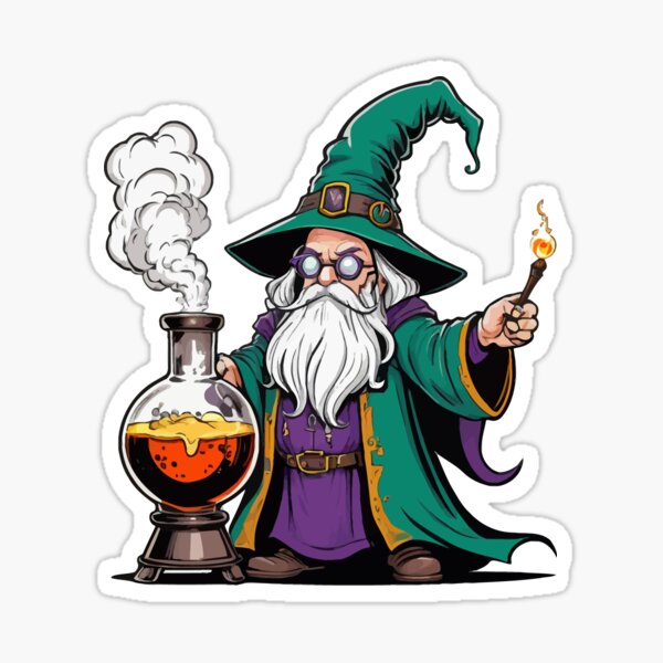 "The Potion Master" Sticker for Sale by mortimer13 | Redbubble