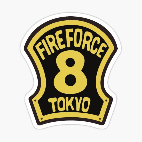 "Ff Squad 8 - Fire Force" Sticker for Sale by MisterAB | Redbubble