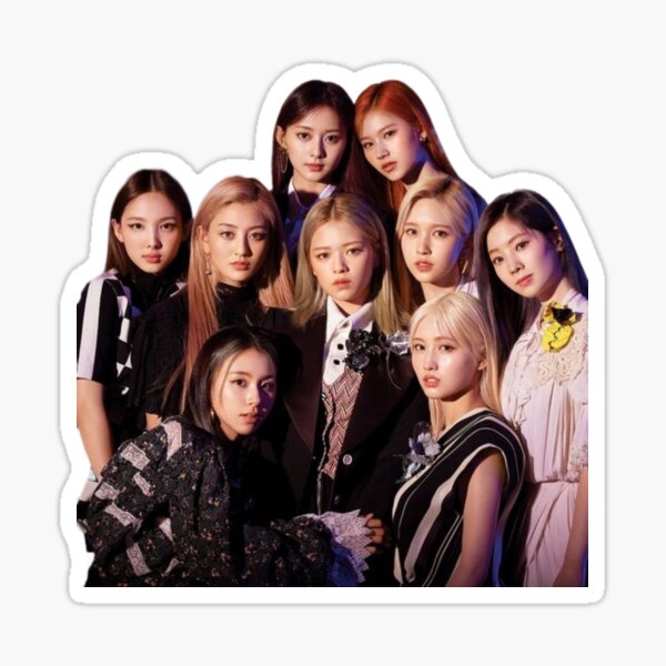 "twice group design" Sticker for Sale by popkix | Redbubble
