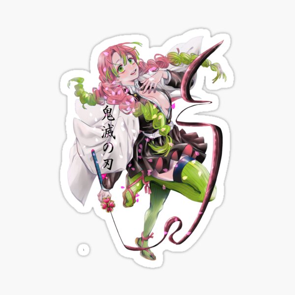 "mitsuri kanroji - kimetsu no yaiba" Sticker for Sale by colimoarty ...