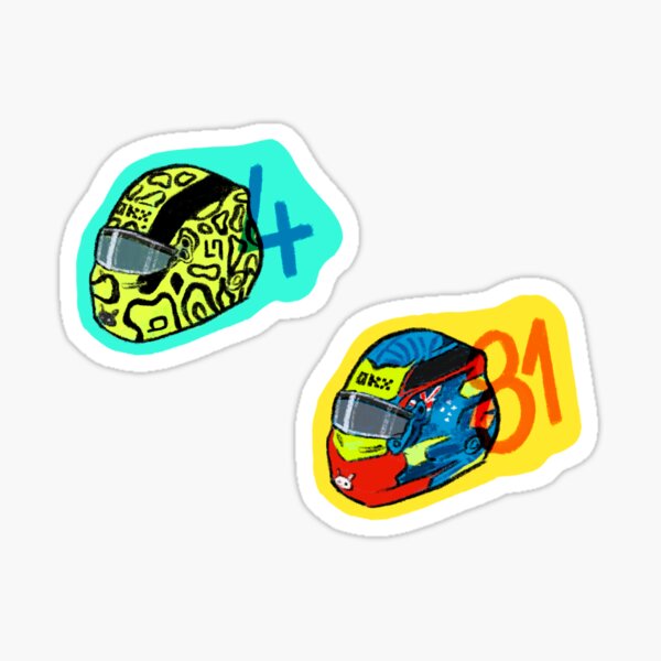 "Lando Oscar 2024 Helmets" Sticker for Sale by goaltender | Redbubble
