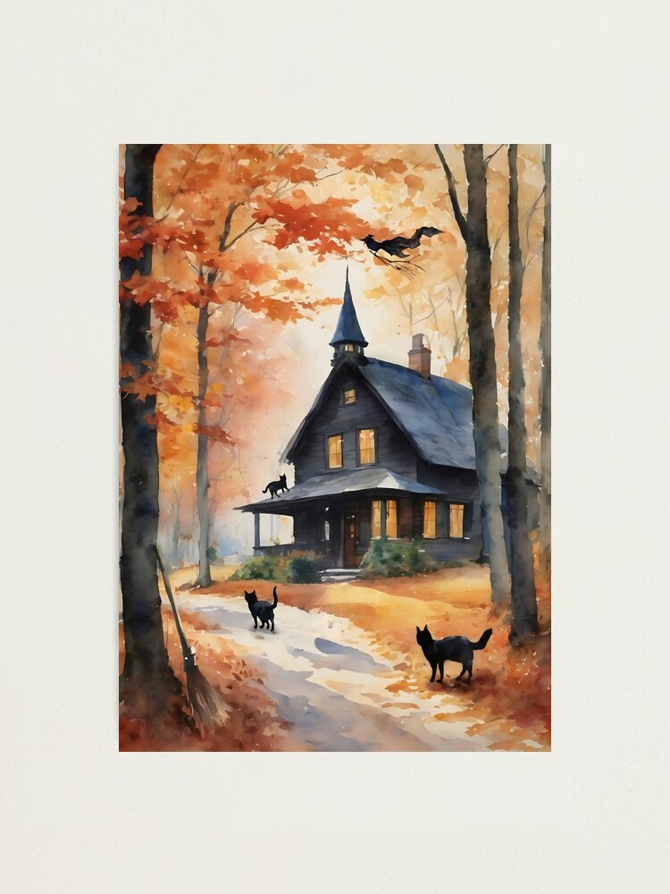 "She'll Be Home Soon ~ Vintage Witch Art New England Pilgrim Salem ...