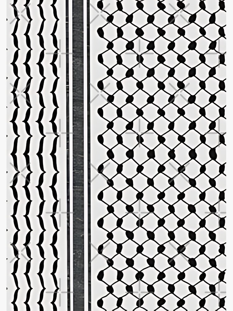"Palestinian Kufiya Kuffiyeh" Sticker for Sale by EYE ILLUSTRATE ...