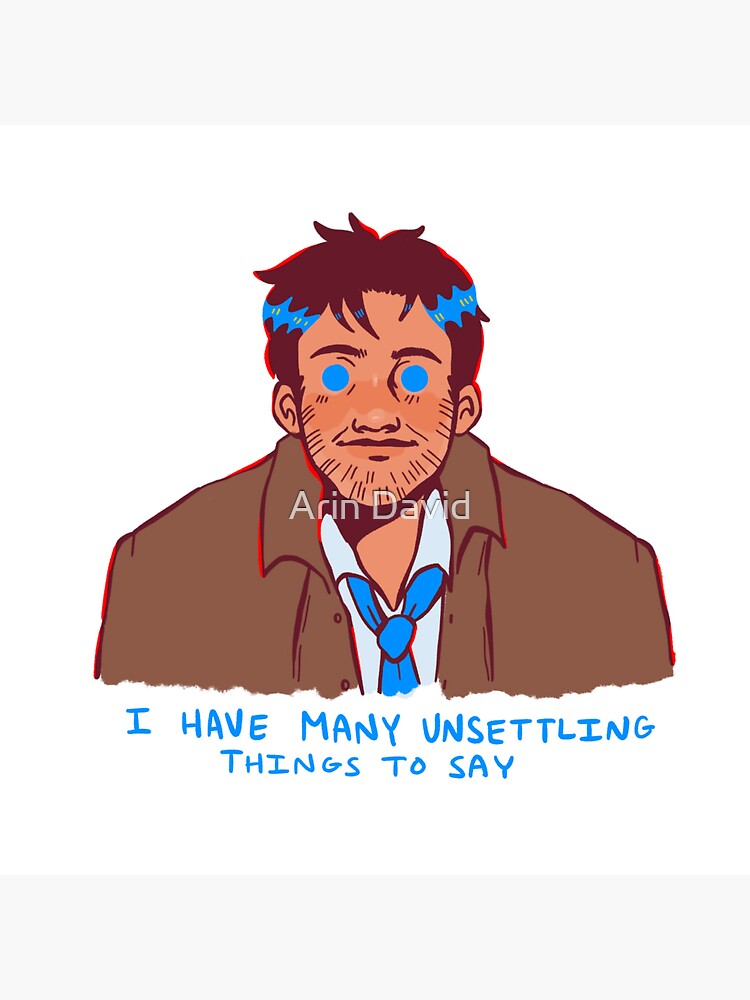 "I Have Many Unsettling Things to Say" Sticker for Sale by arinthatkid ...