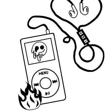 "ipod " Sticker by Katarsis2403 | Redbubble