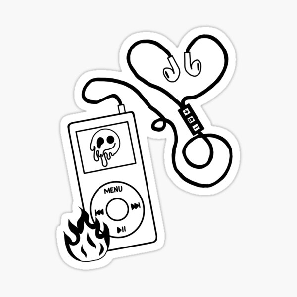 "ipod " Sticker by Katarsis2403 | Redbubble