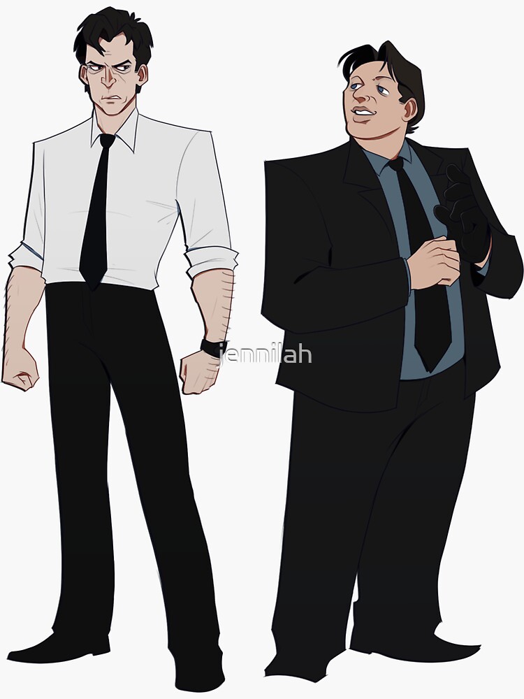 "Peter Strahm and Mark Hoffman" Sticker for Sale by jennilah | Redbubble