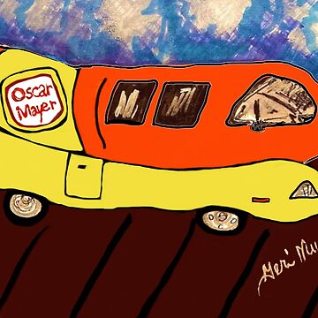"Oscar Mayer Wienermobile" Sticker for Sale by RedBubbleHub25 | Redbubble
