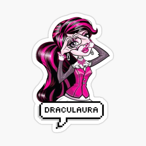 "Draculaura 'Draculaura' Text Bubble" Sticker for Sale by raynerigby ...