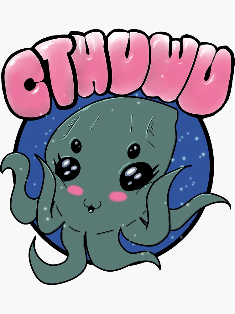 "Cthuwu" Sticker for Sale by WintersNikNaks | Redbubble