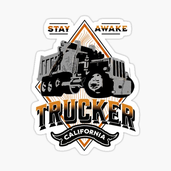"TRUCK DRIVER" Sticker for Sale by Art4print | Redbubble