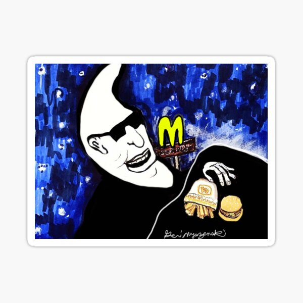 "McDonald's Mac Tonight" Sticker for Sale by RedBubbleHub25 | Redbubble