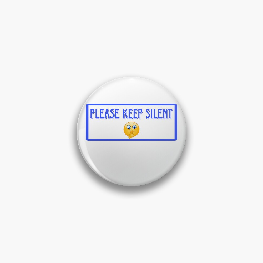 "Please Keep Silent" Sticker for Sale by ThoratsDesign | Redbubble