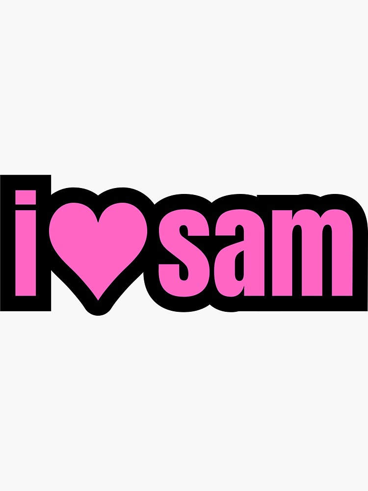 Love Sam Logo I Love Sam Heart T Shirt Monsterry DE