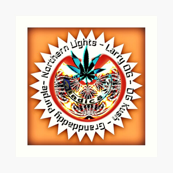 Cannabis Strain Wall Art | Redbubble