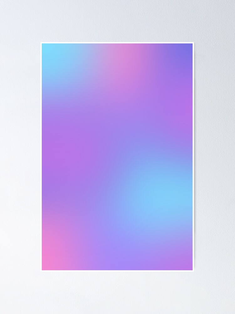 "Purple & Turquoise Blue Gradient" Poster for Sale by newburyboutique ...