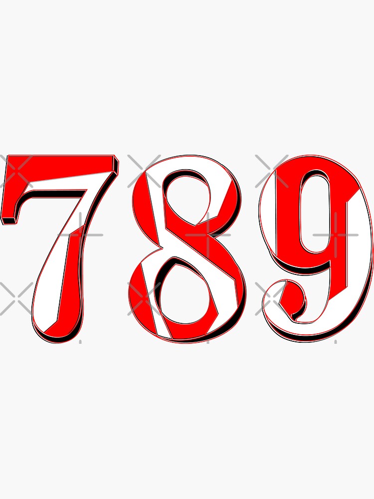 "number seven hundred and eighty-nine digit 789 order sequence team ...