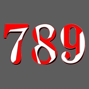 "number seven hundred and eighty-nine digit 789 order sequence team ...