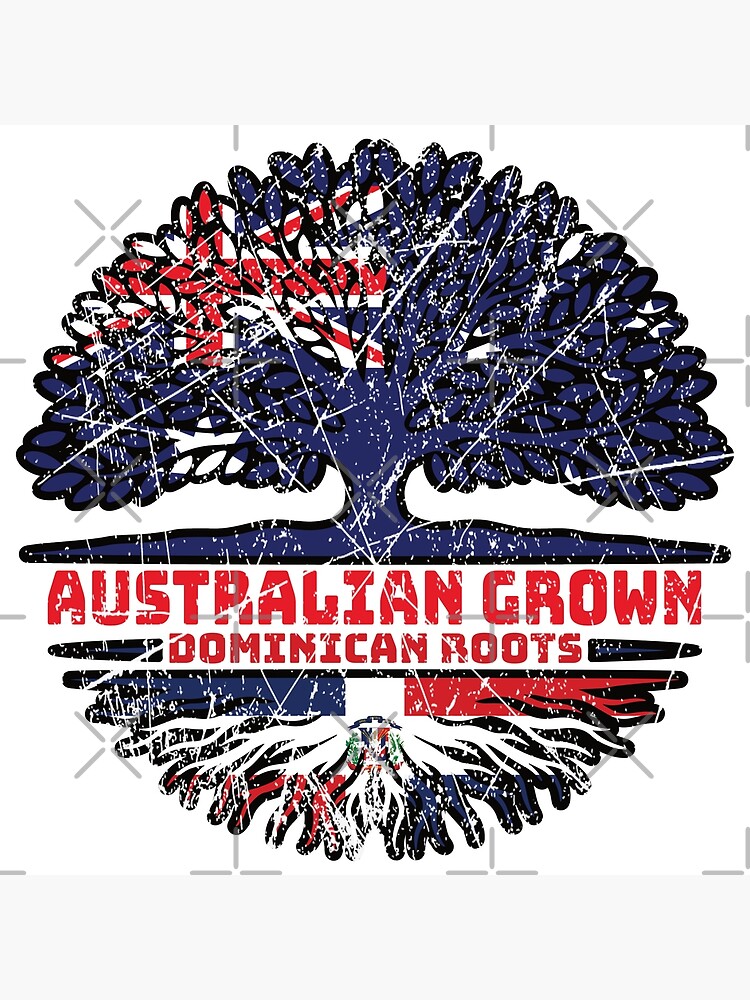 "Dominican Republic Australian Australia Tree Roots Flag" Art Print for ...