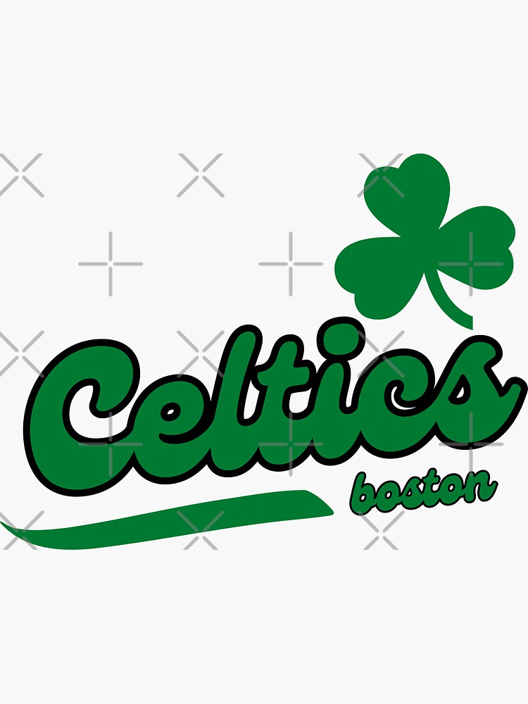 "boston celtics" Sticker for Sale by printprinty | Redbubble
