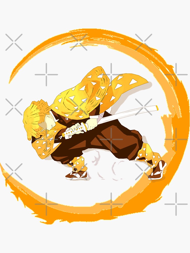 "Zenitsu" Sticker for Sale by ChoniDreams | Redbubble