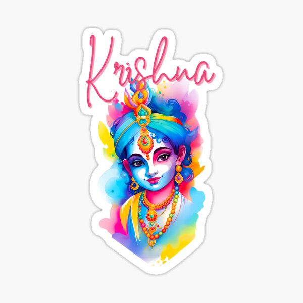 "Lord Krishna (Shree Krishna) " Sticker for Sale by Kuulpreet Siingh ...
