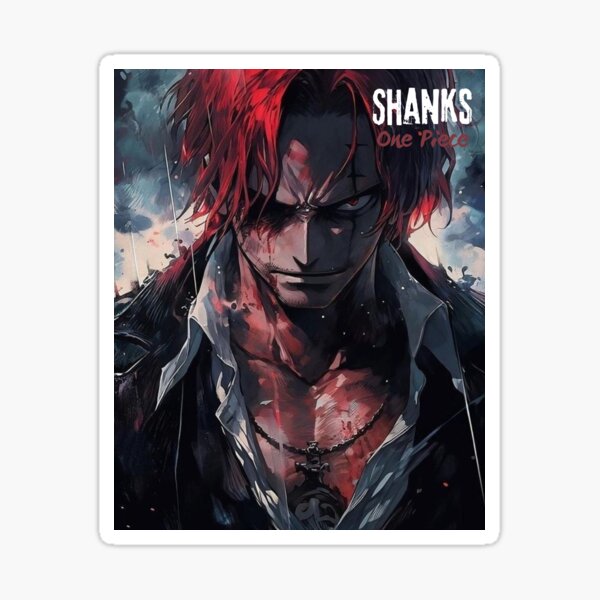 "Shanks aka the redhead" Sticker by ChristAngel | Redbubble