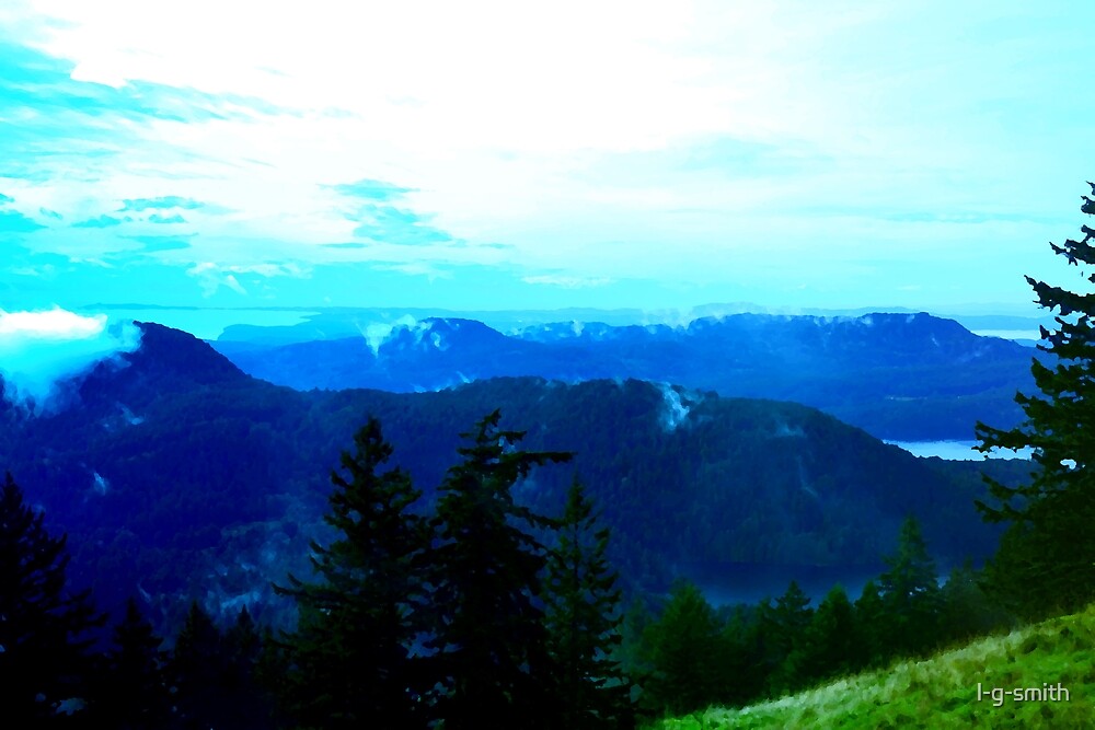 "Puget Sound Landscape" by l-g-smith | Redbubble