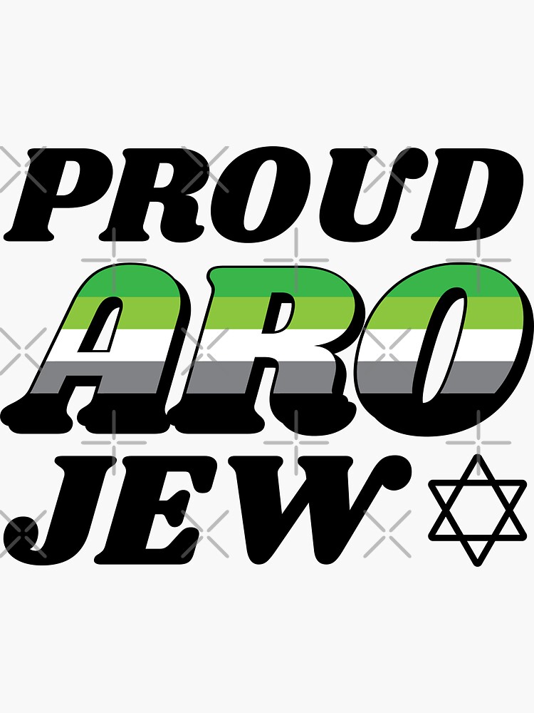 "Proud Aro Jew" Sticker for Sale by LegallyAlex | Redbubble