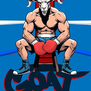 "The Greatest Of All Time Goat Boxing Design" Sticker for Sale by ...