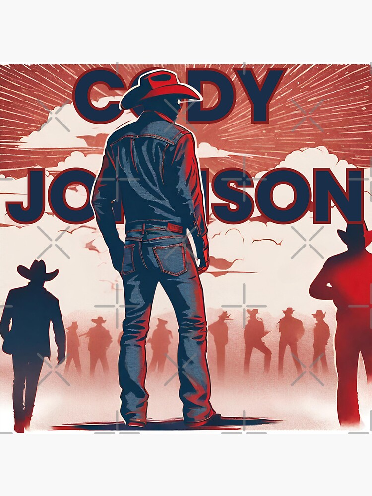 "Cody Johnson Merch " Sticker for Sale by Adeliah Mai | Redbubble
