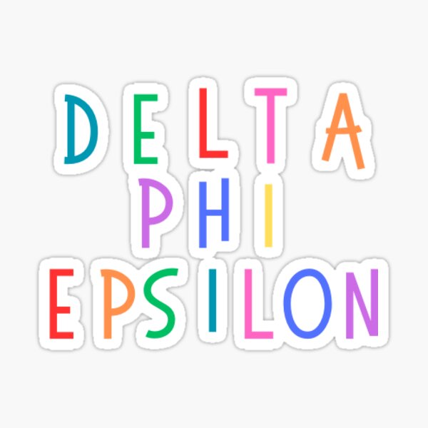 "Delta Phi Epsilon Logo" Sticker for Sale by royalparadise | Redbubble