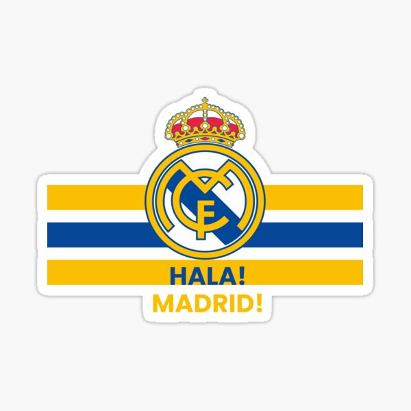 "Hala Madrid 2024" Sticker for Sale by samoutt | Redbubble