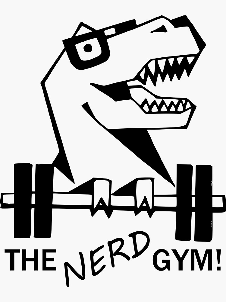 "Nerd Gym Logo" Sticker by thenerdgym | Redbubble